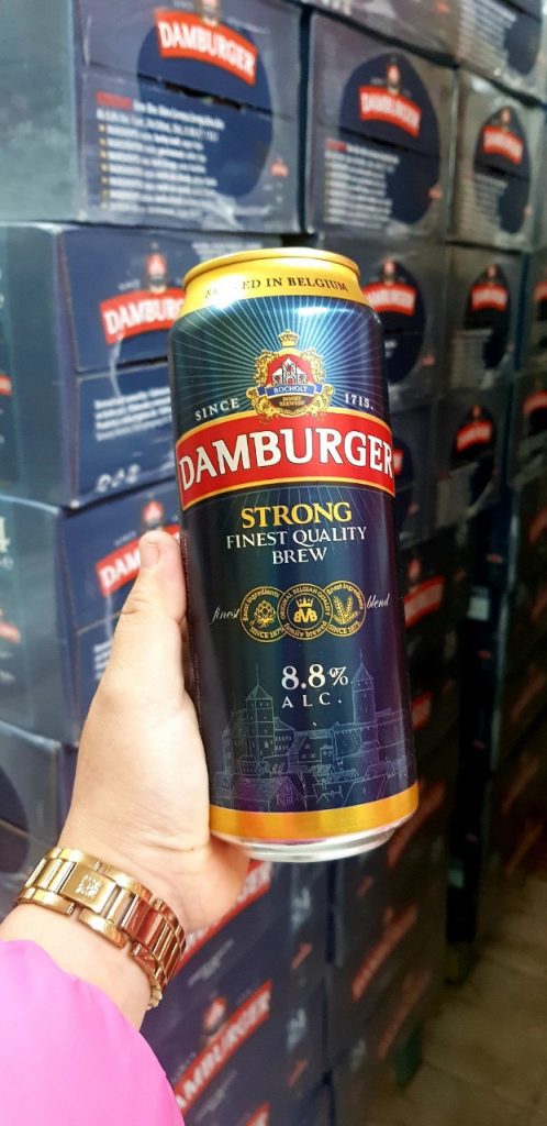 Bia Bỉ DAMBURGER Strong _ thùng 24 lon 500ml - Thảo Nguyên Plaza